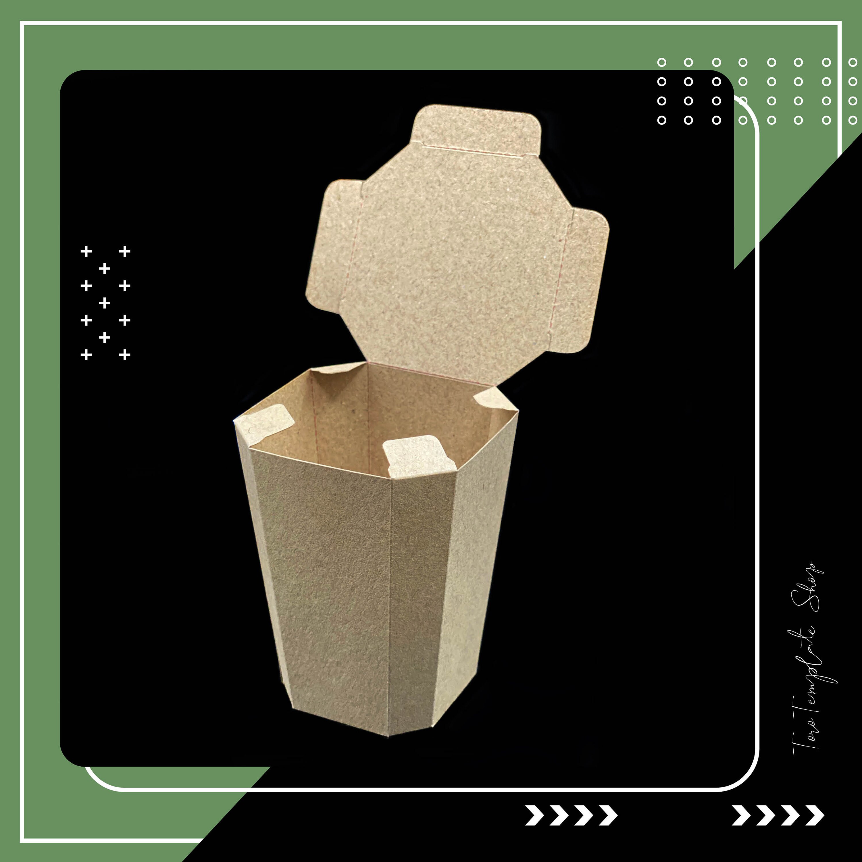 Octagon Box Template, Gift Box Template, Candy Box Template, Cookies ...