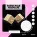 Square Box Template Cookies Box Template Gift Box Template - Etsy