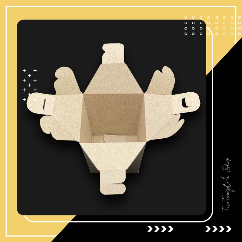 Gift Box Template, Box Template, Candy Box Template, Resizeable ...