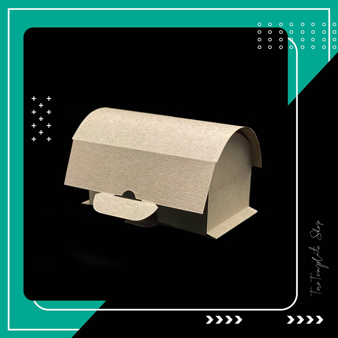 Curved Box Template, Gift Box Template, Candy Box Template, Cookies Box ...