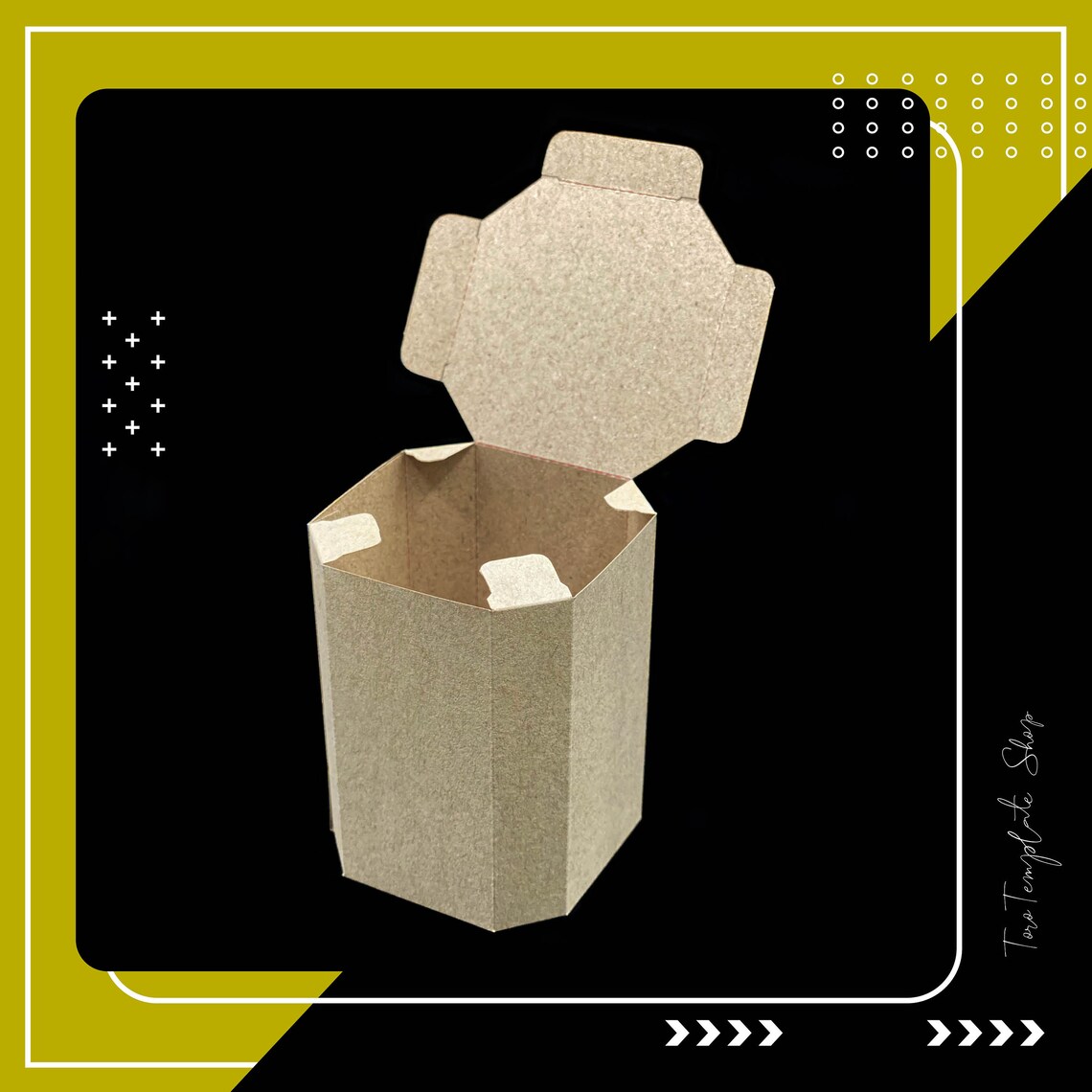 Octagon Box Template Gift Box Template Candy Box Template - Etsy
