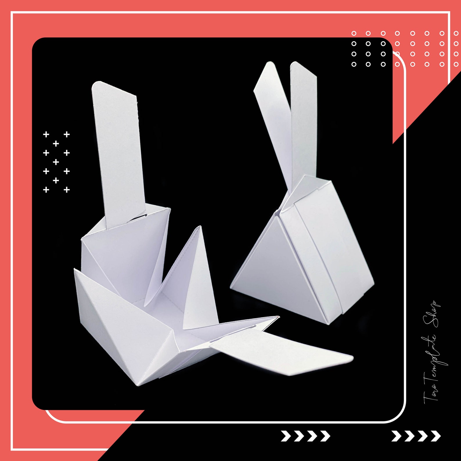 Triangle Box Template T Box Template Candy Box Template Cookies Box Template Resizeable