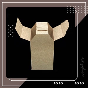 House Shape Box Template: Printable Gift/candy/cookie Box (digital ...