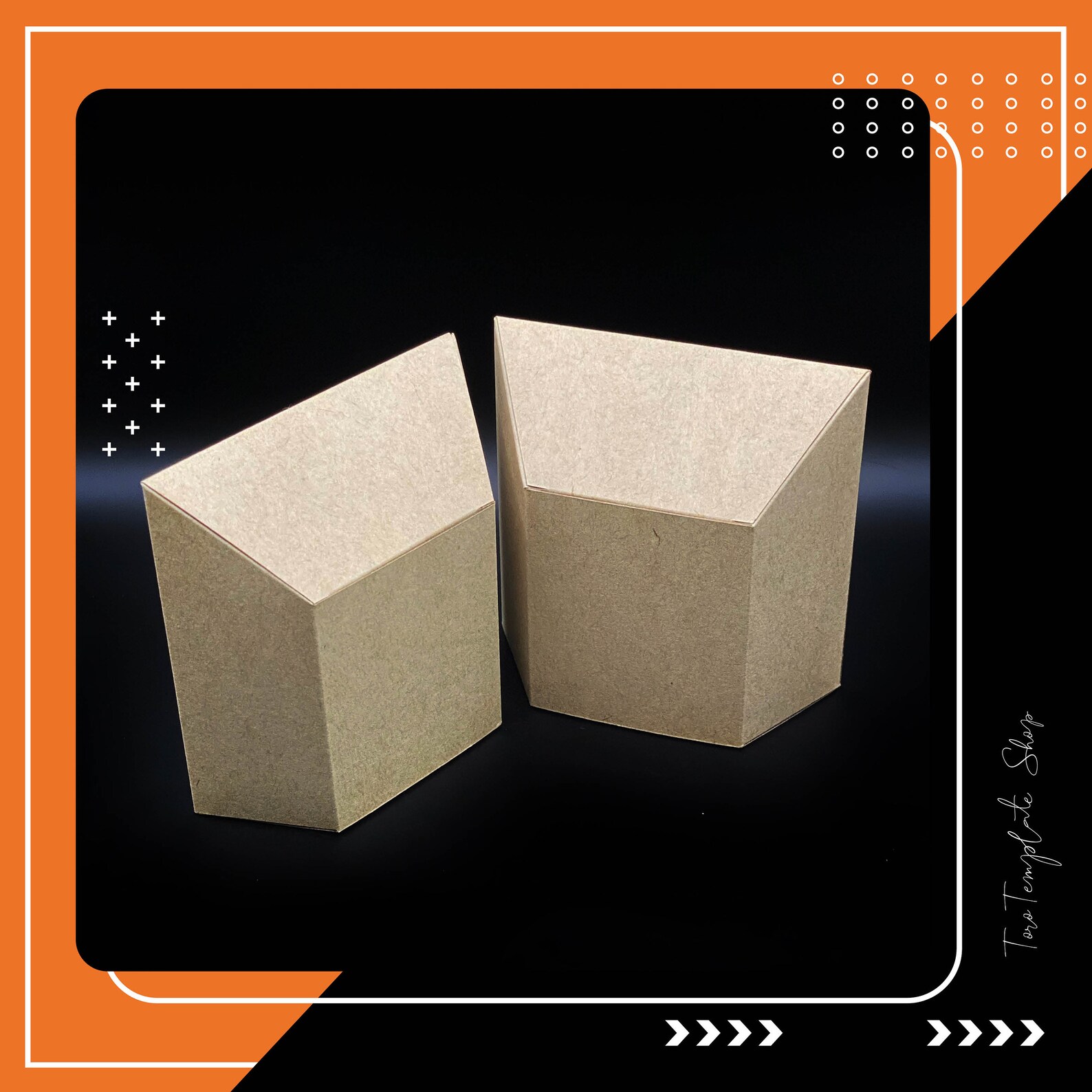 Trapezoid Box Template, Cookies Box Template, Gift Box Template, Candy ...