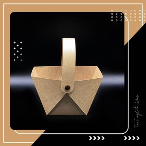 Basket Box Template, Cookies Box Template, Gift Box Template, Candy Box ...