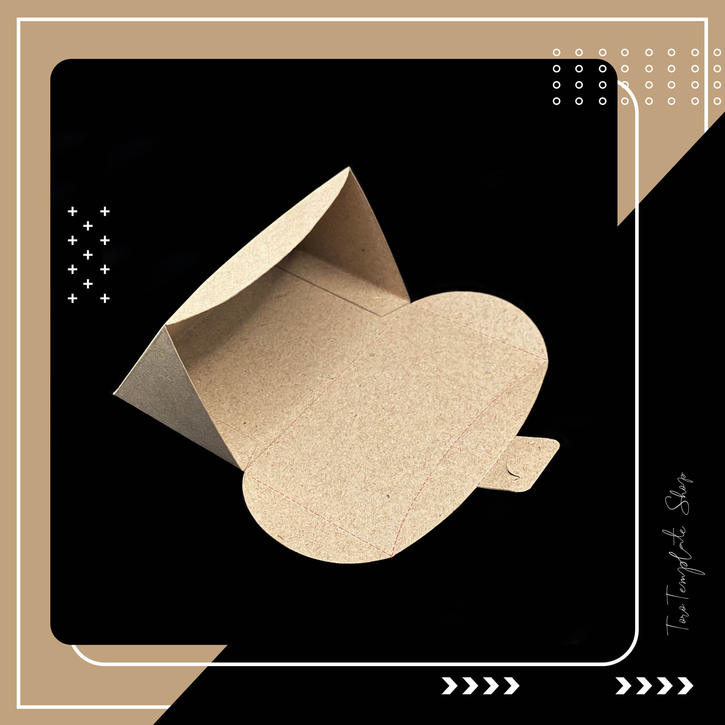 Triangle Gift Box Template: Resizeable Candy Box (digital Download) - Etsy