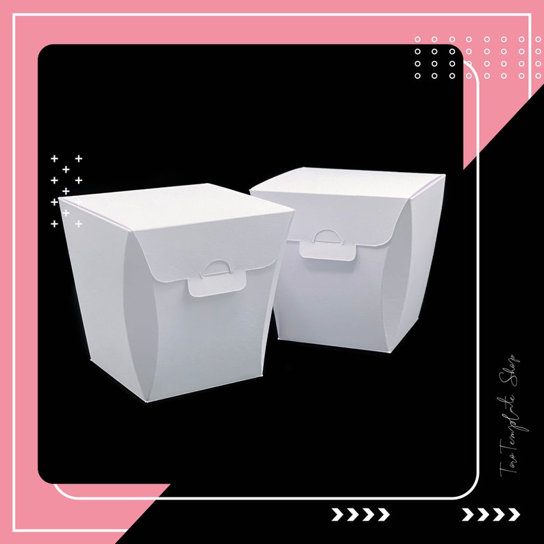 Curved Gift Box Template: Resizeable Candy Box (digital Download) - Etsy