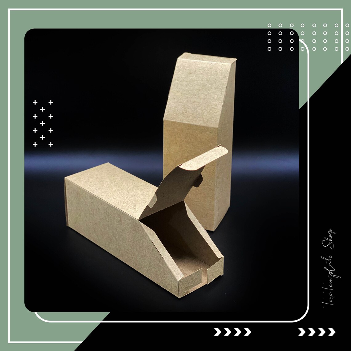 Trapezoid Box Template, Box Template, Gift Box Template, Candy Box ...