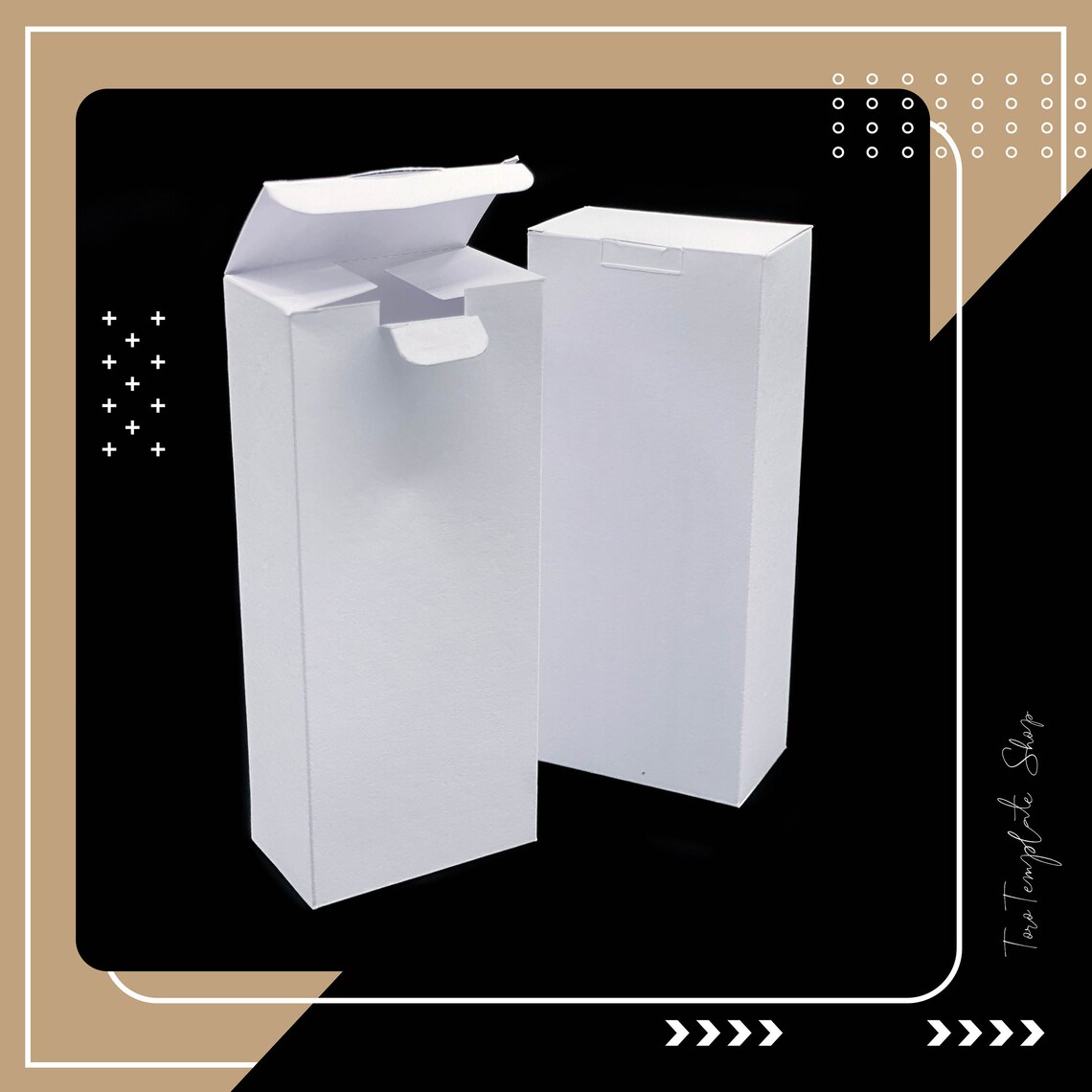 Long Box Template, Gift Box Template, Candy Box Template, Resizeable ...