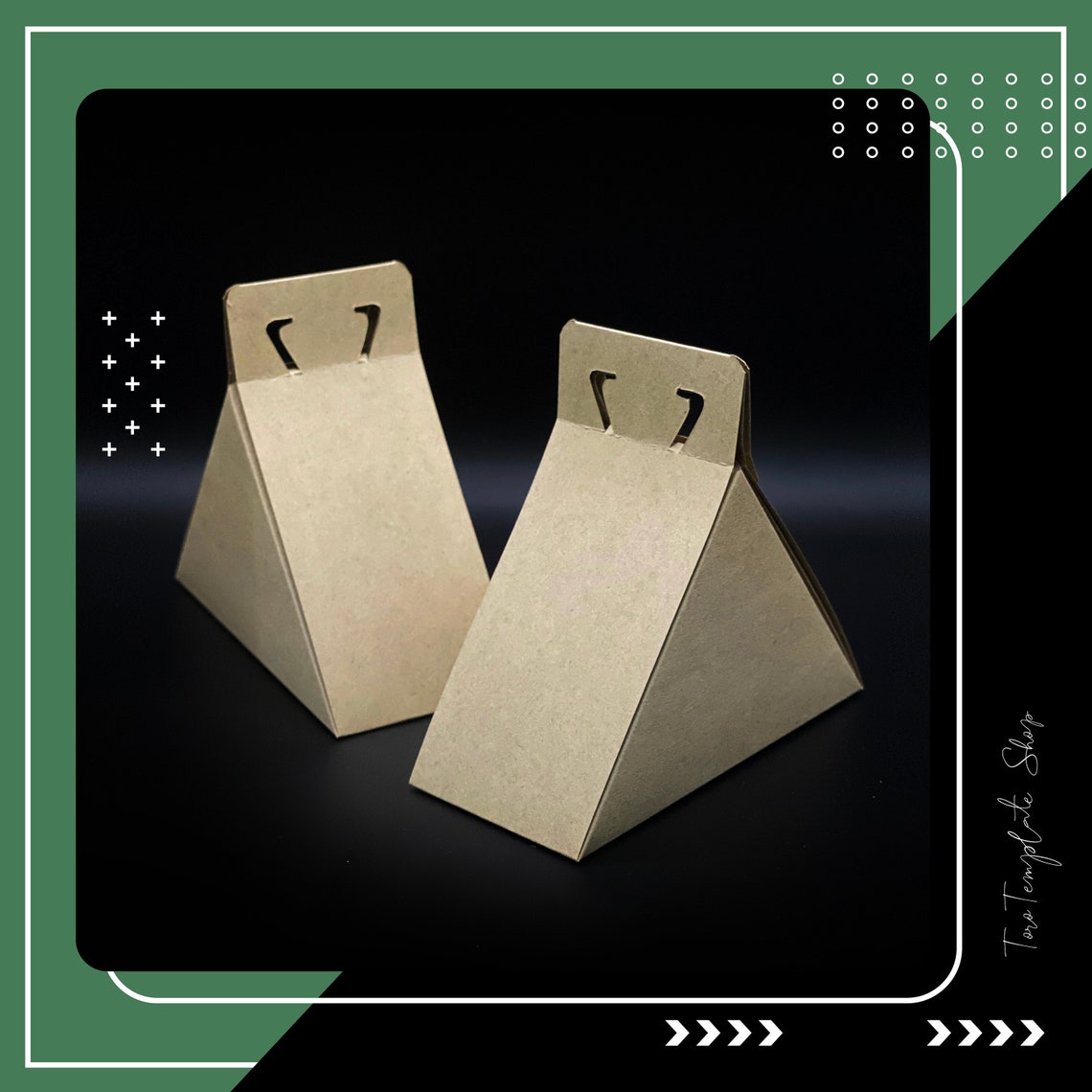 Triangle Box Template, Box Template, Cookies Box Template, Gift Box ...