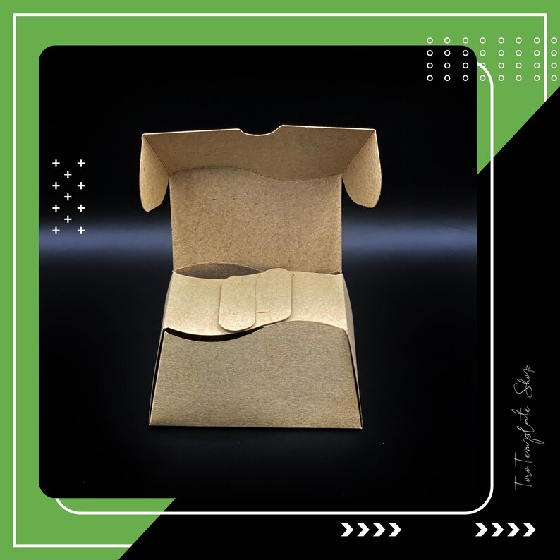 Curved Box Template: Resizeable Gift & Candy Box (digital Download) - Etsy