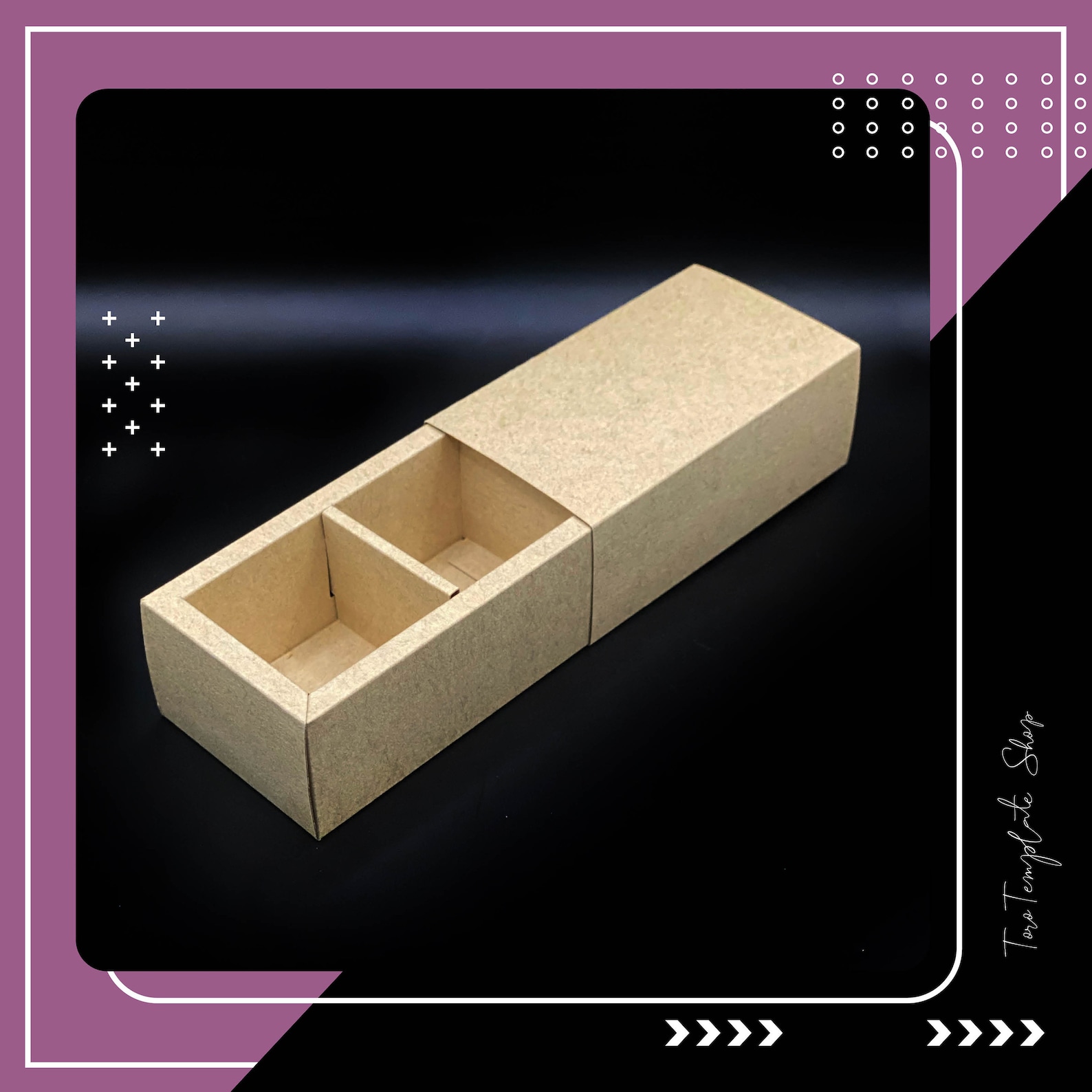 Drawer Box Template, Gift Box Template, Candy Box Template, Cookies Box ...