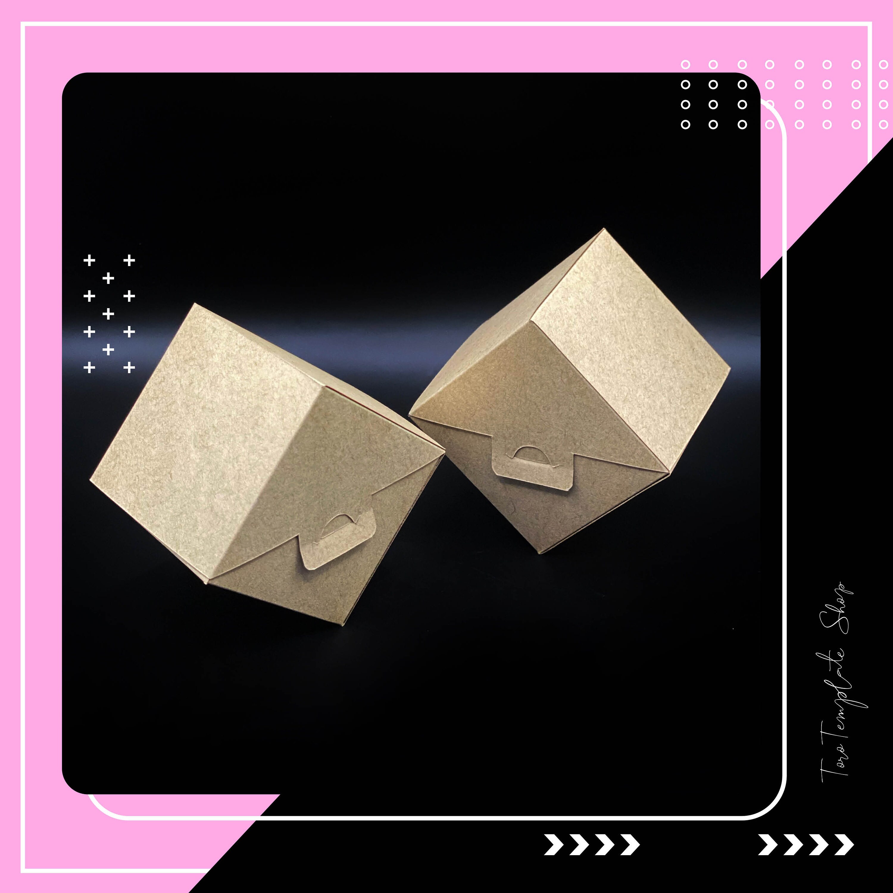 Square Box Template Cookies Box Template Gift Box Template - Etsy