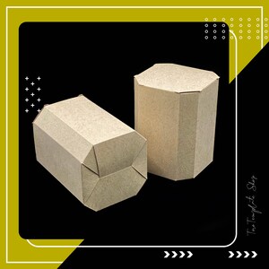 Octagon Box Template, Gift Box Template, Candy Box Template, Cookies ...