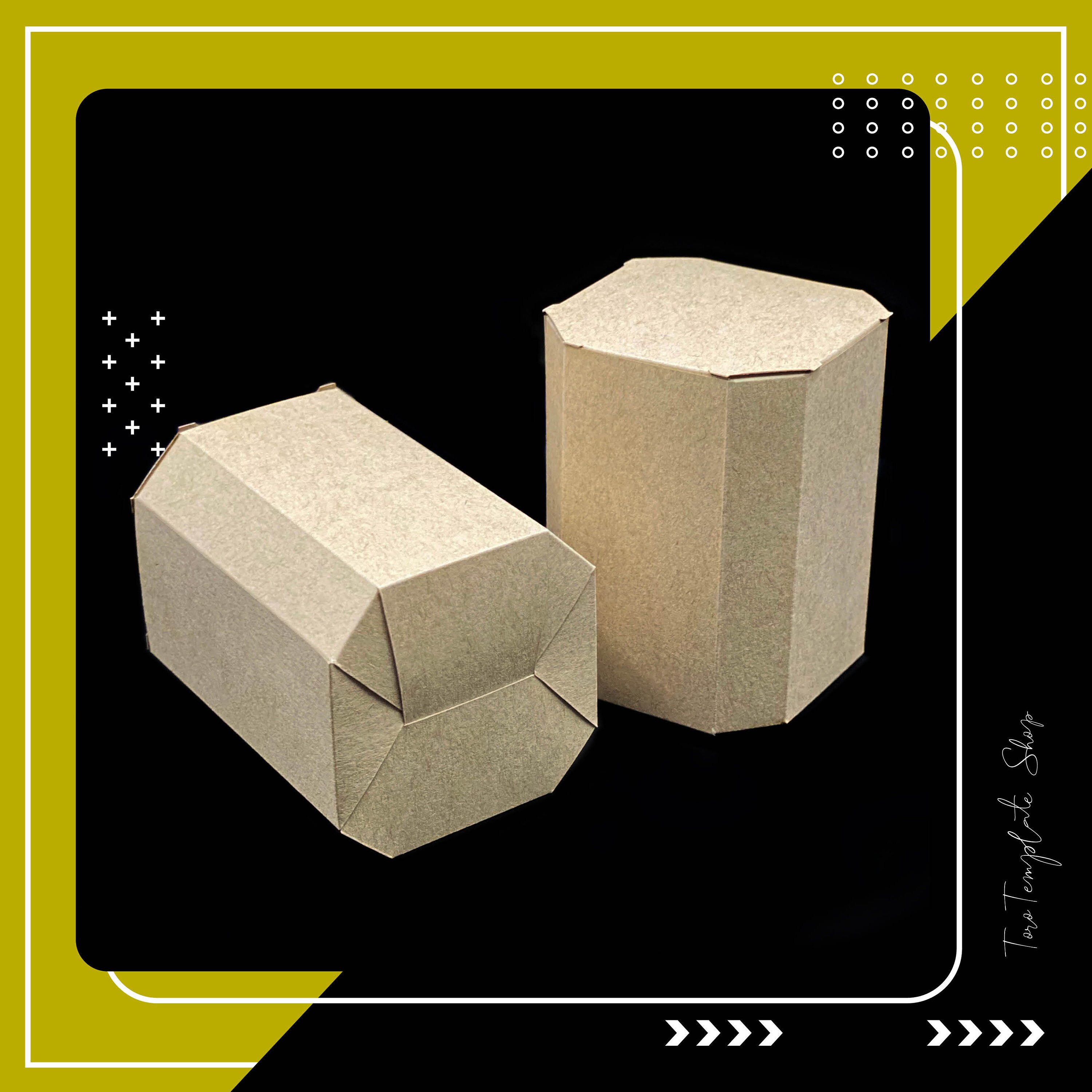 Octagon Box Template, Gift Box Template, Candy Box Template, Cookies ...