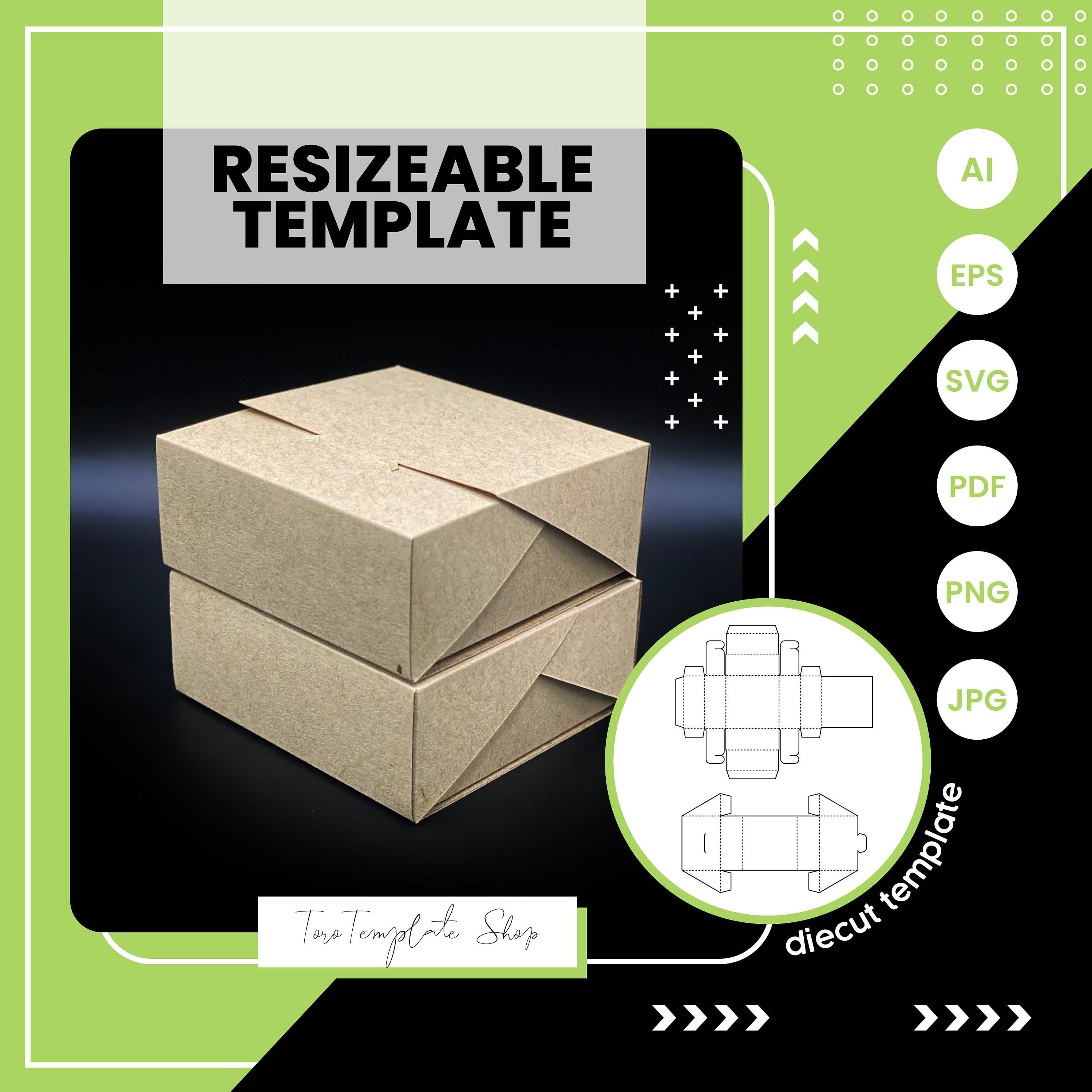 Box Template, Cookies Box Template, Gift Box Template, Candy Box ...