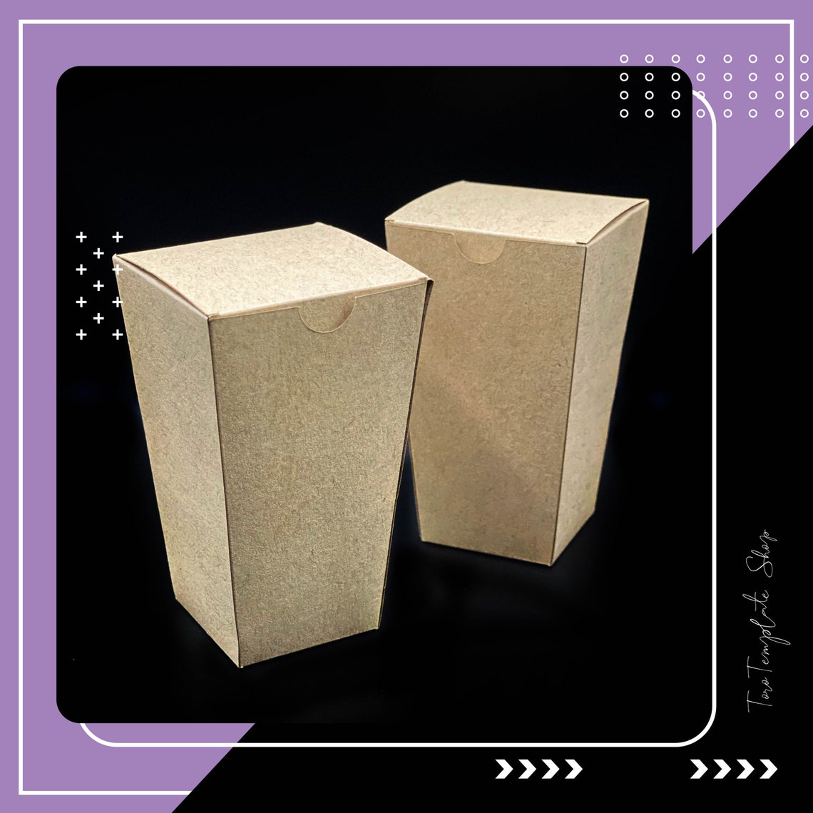 Trapezoid Box Template, Gift Box Template, Candy Box Template ...