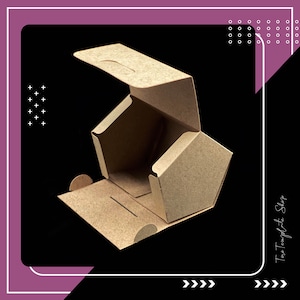 Pentagon Box Template, Gift Box Template, Candy Box Template, Cookies ...