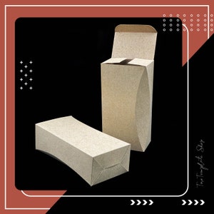 Chamfer Gift Box Template: Resizeable Printable (digital Download) - Etsy
