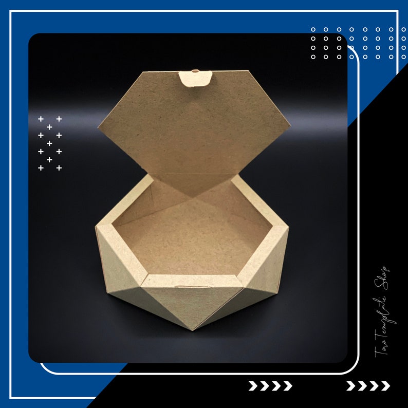 Hexagon Box Template, Gift Box Template, Jewelrybox Template, Candy Box ...