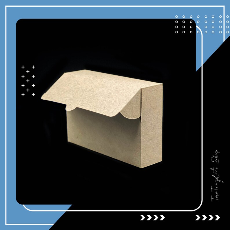 Rectangle Gift Box Template: Printable Candy/cookie Box (digital ...