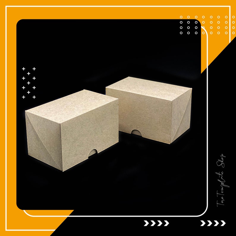 Rectangle Gift Box Template: Resizeable Printable (digital Download) - Etsy