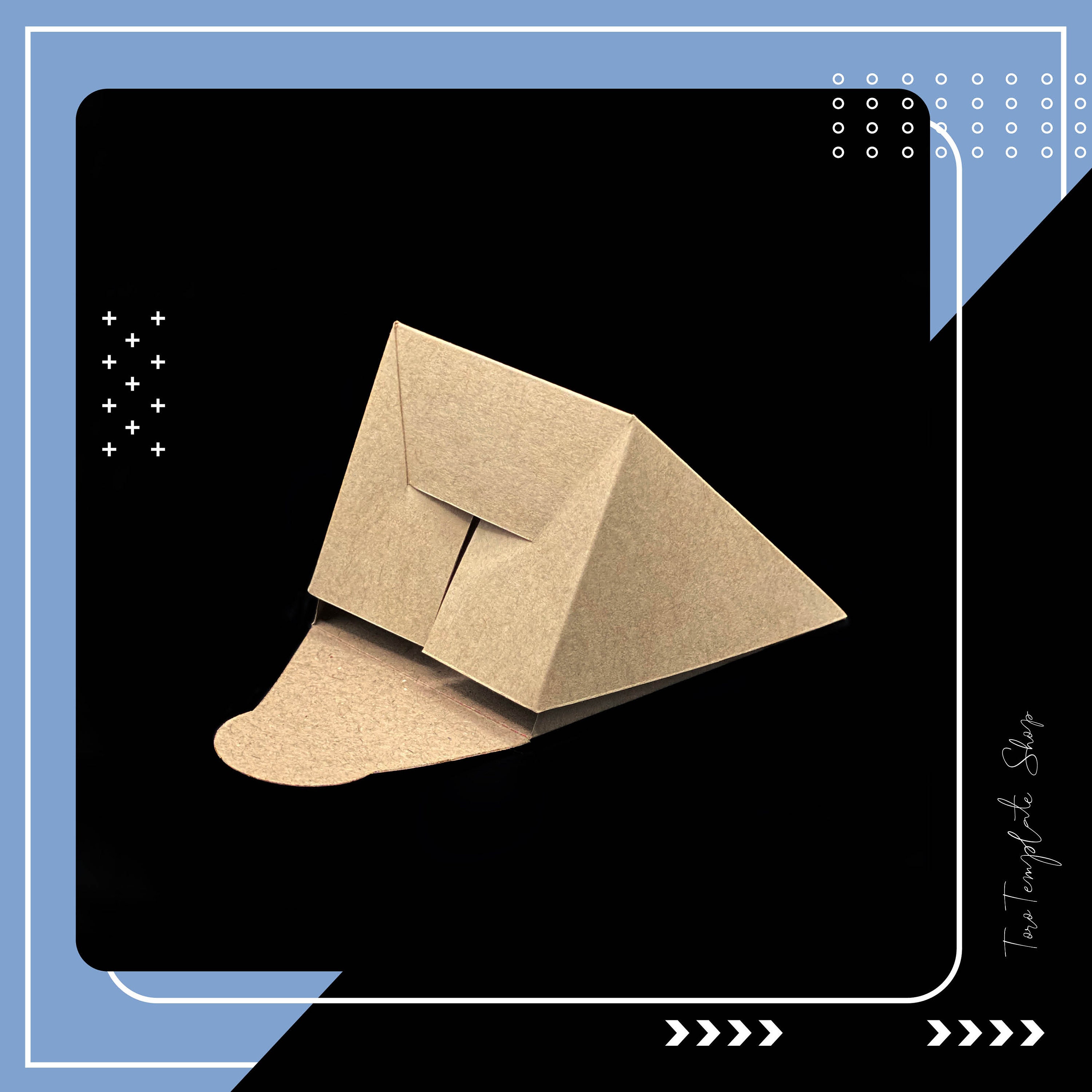 Triangle Gift Box Template: Printable Candy/cookie Box (digital ...