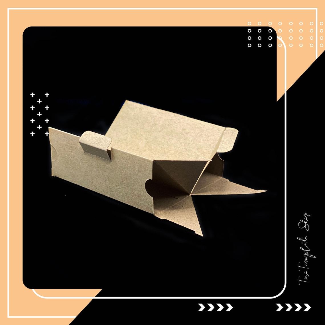 Twin Triangle Box Template, Drawer Box Template, Gift Box Template ...