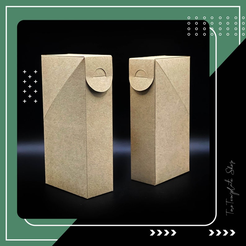 Rectangle Box Template Cookies Box Template Gift Box - Etsy