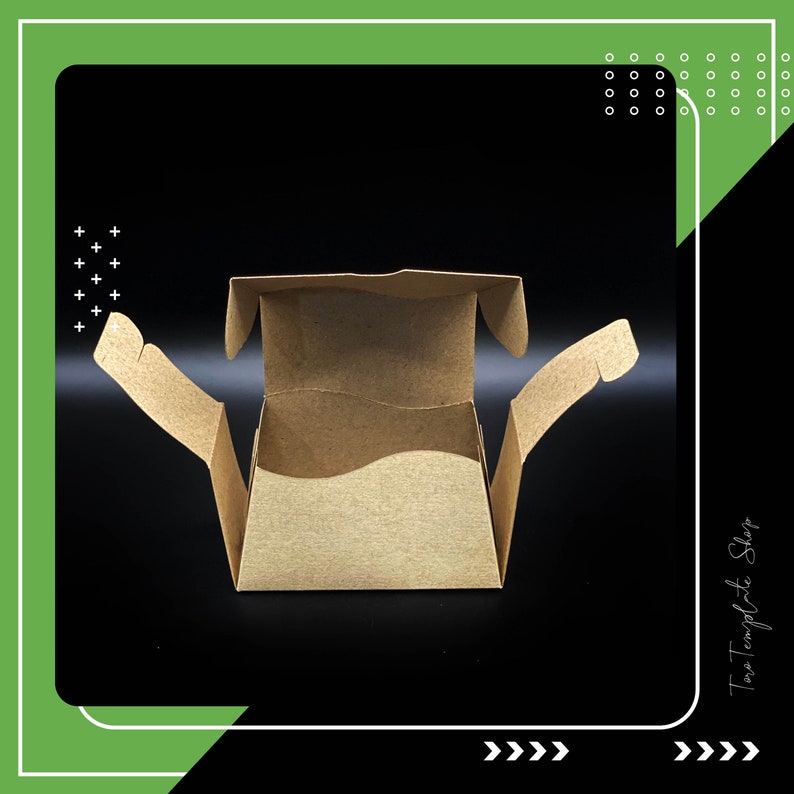 Curved Box Template: Resizeable Gift & Candy Box (digital Download) - Etsy