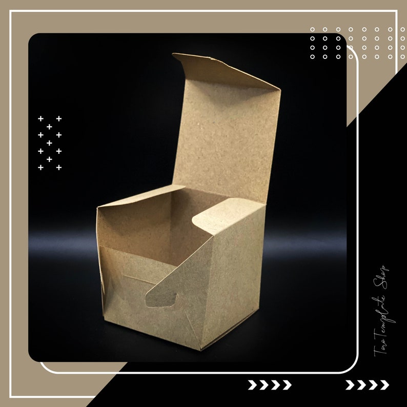 Square Box Template Cookies Box Template Gift Box Template - Etsy