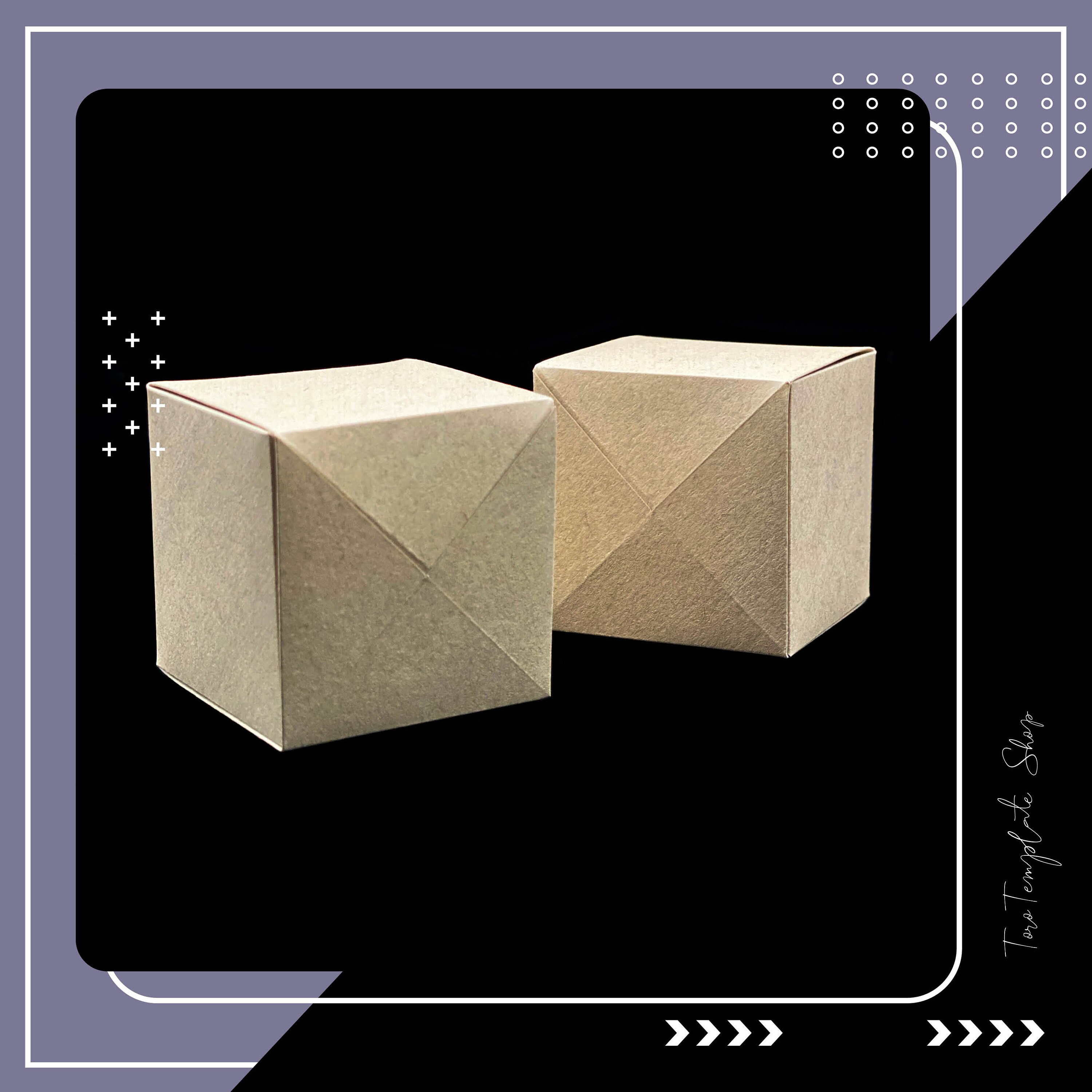 Square Box Template, Gift Box Template, Candy Box Template, Cookies Box ...