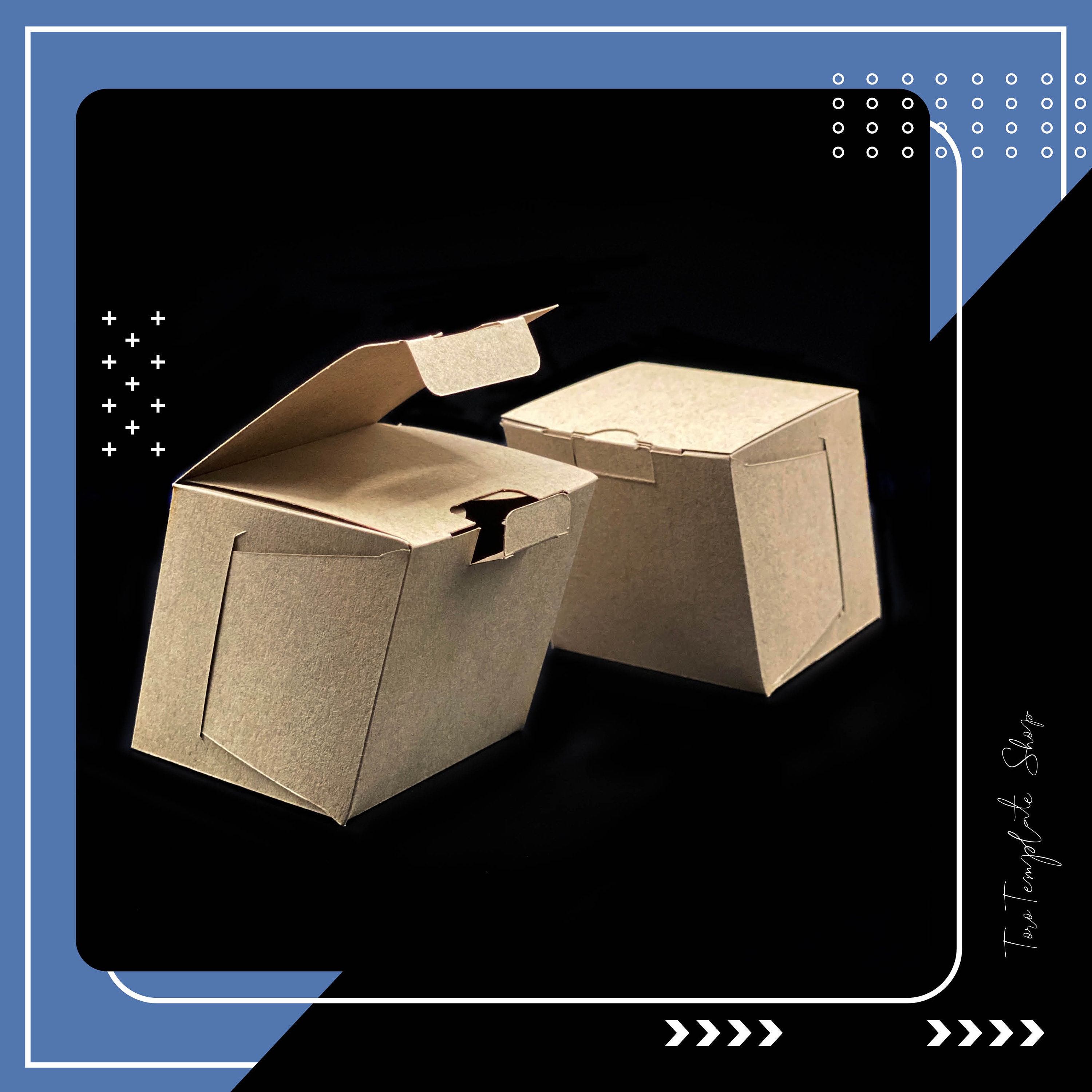 Rhombus Box Template, Cookies Box Template, Gift Box Template, Candy ...