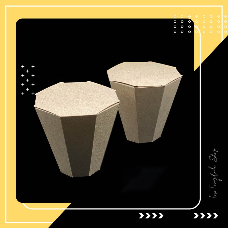 Octagon Box Template, Gift Box Template, Candy Box Template, Cookies ...