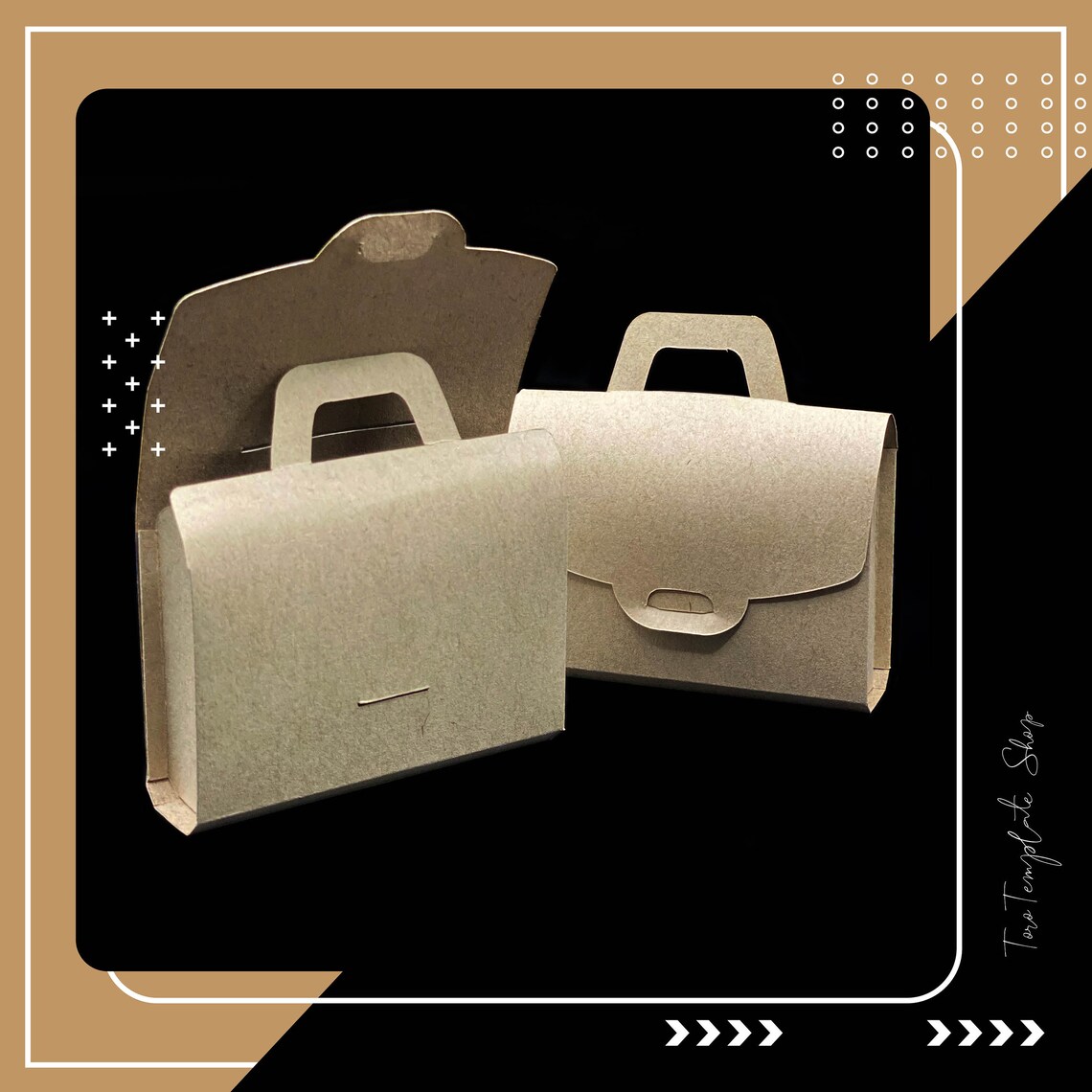 Tote Bag Shape Box Template, Gift Box Template, Candy Box Template ...