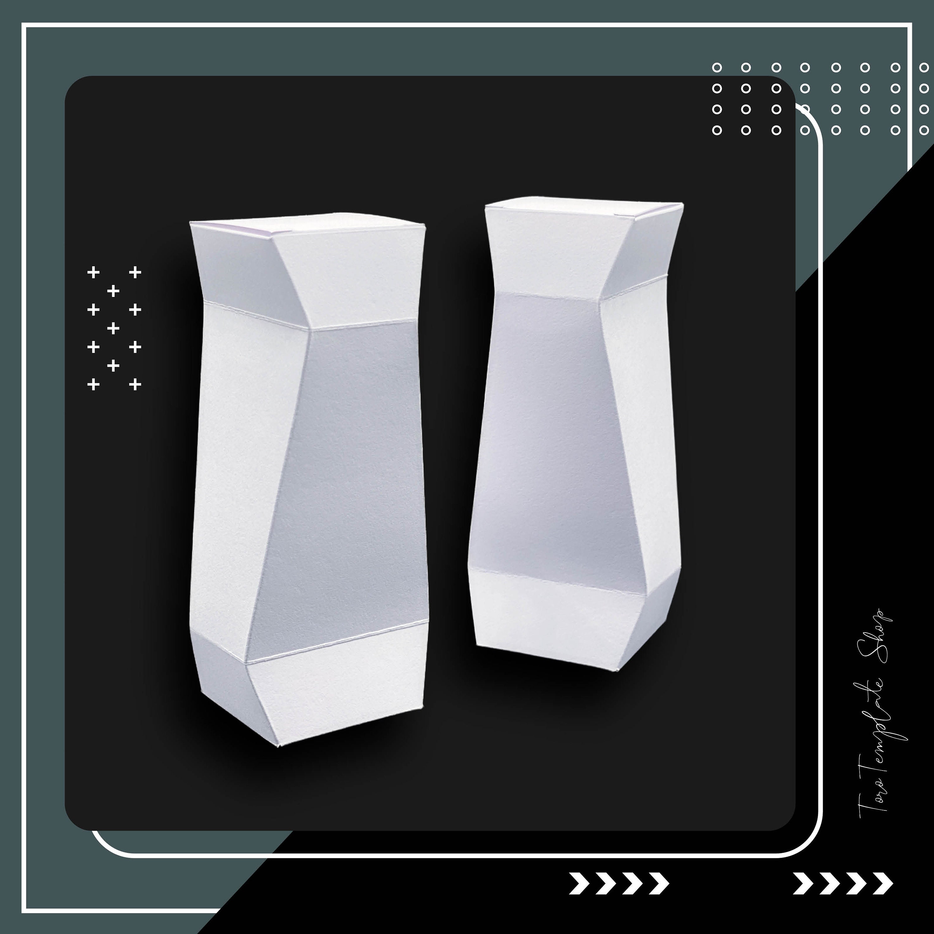 Tall Vase Box Template: Resizeable Gift & Candy Box (digital Download ...