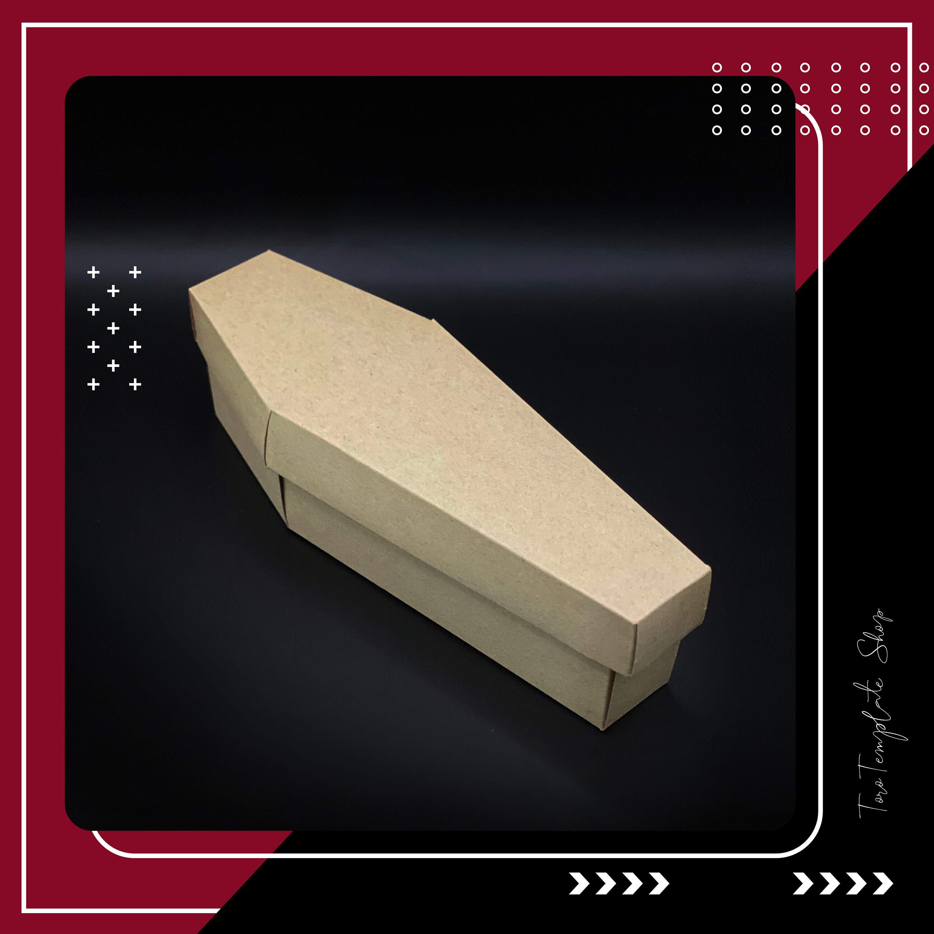 Vampire Coffin Box Template: Resizeable Gift/jewelry/candy Box (digital ...