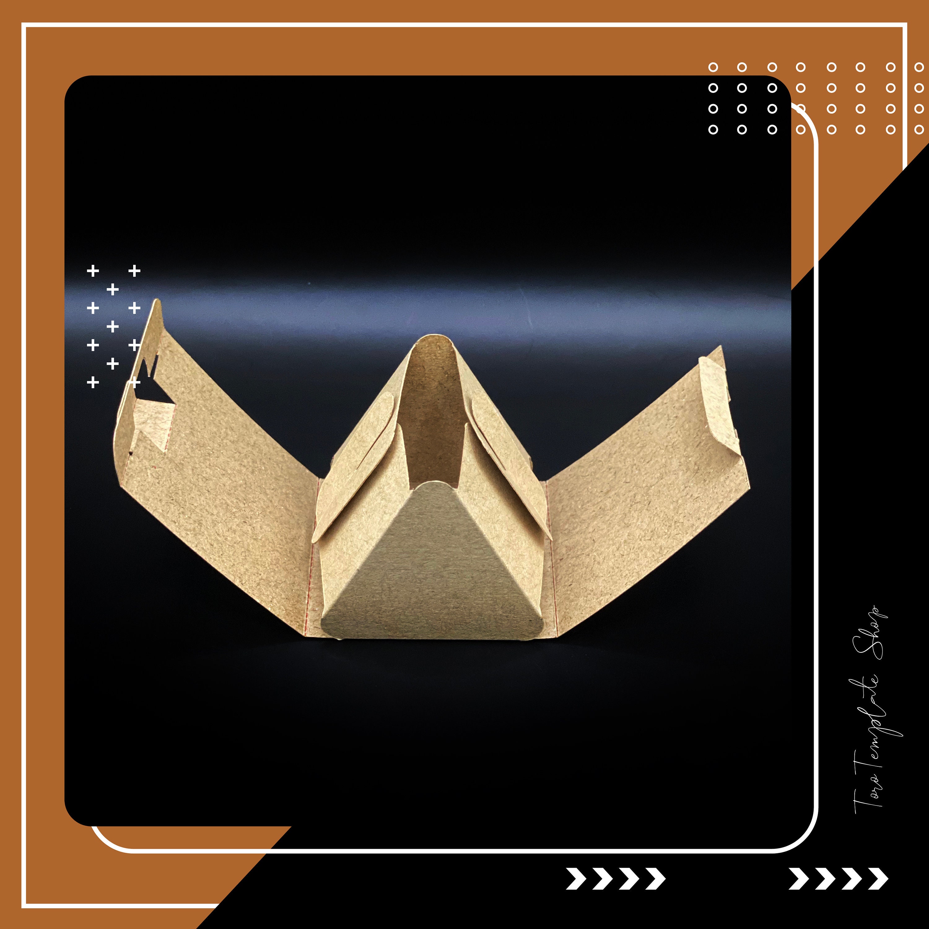 Triangle Box Template, Box Template, Cookies Box Template, Gift Box ...