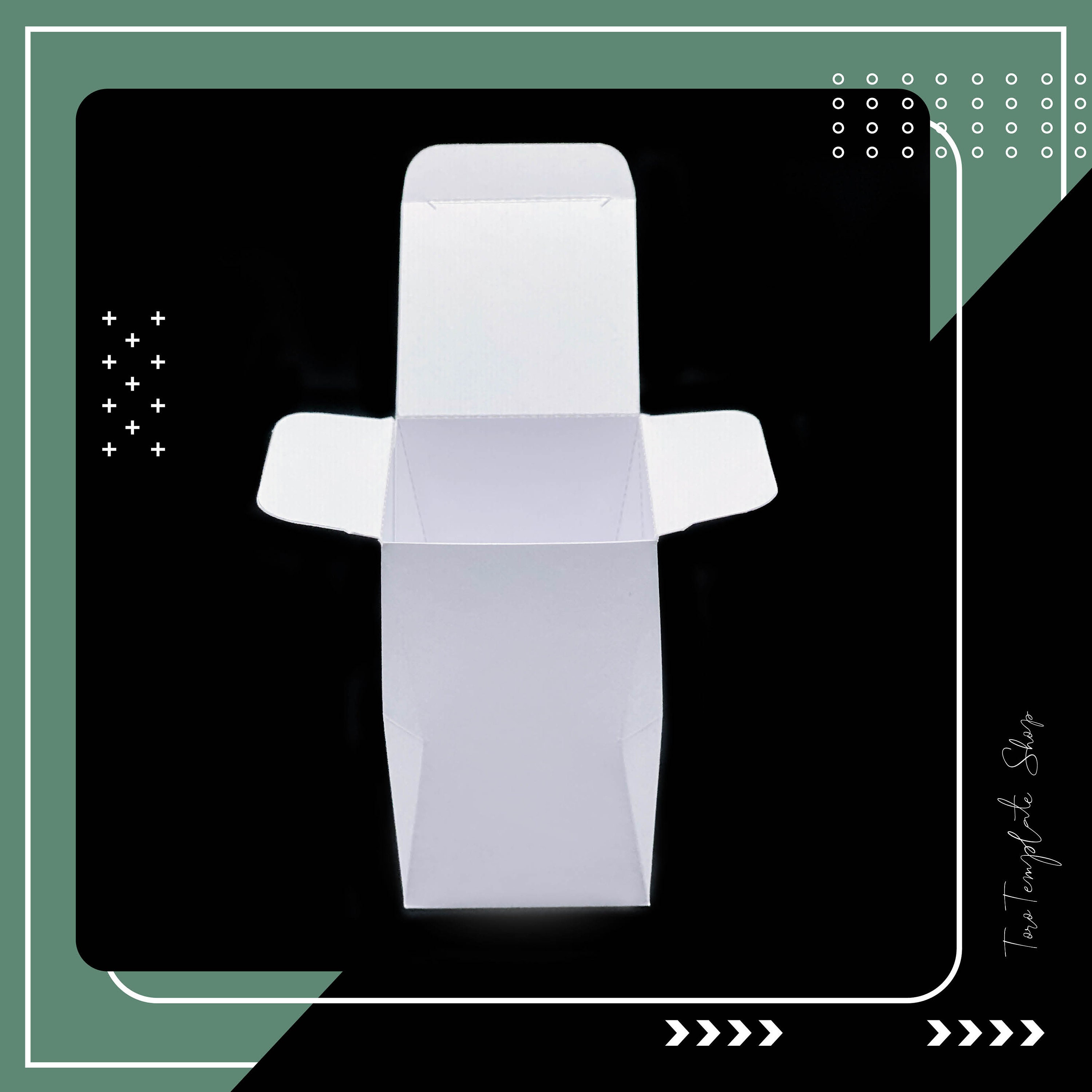 Cut Corner Box Template, Box Template, Candy Box Template, Resizeable ...