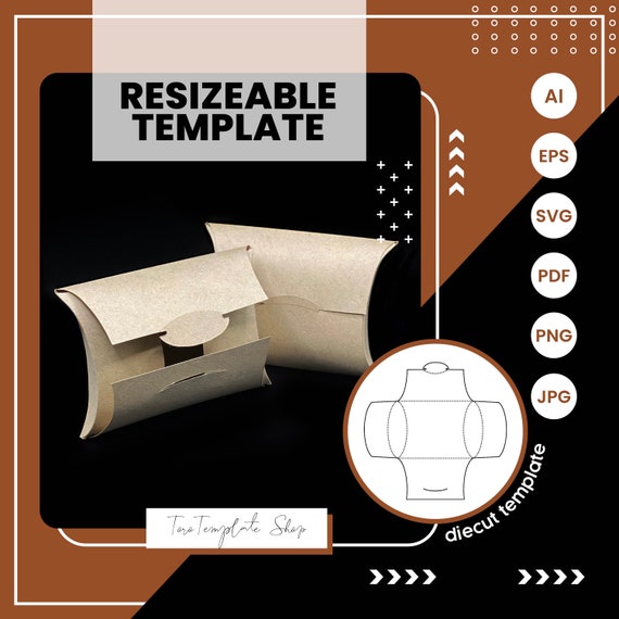 Curved Box Template Gift Box Template Candy Box Template - Etsy