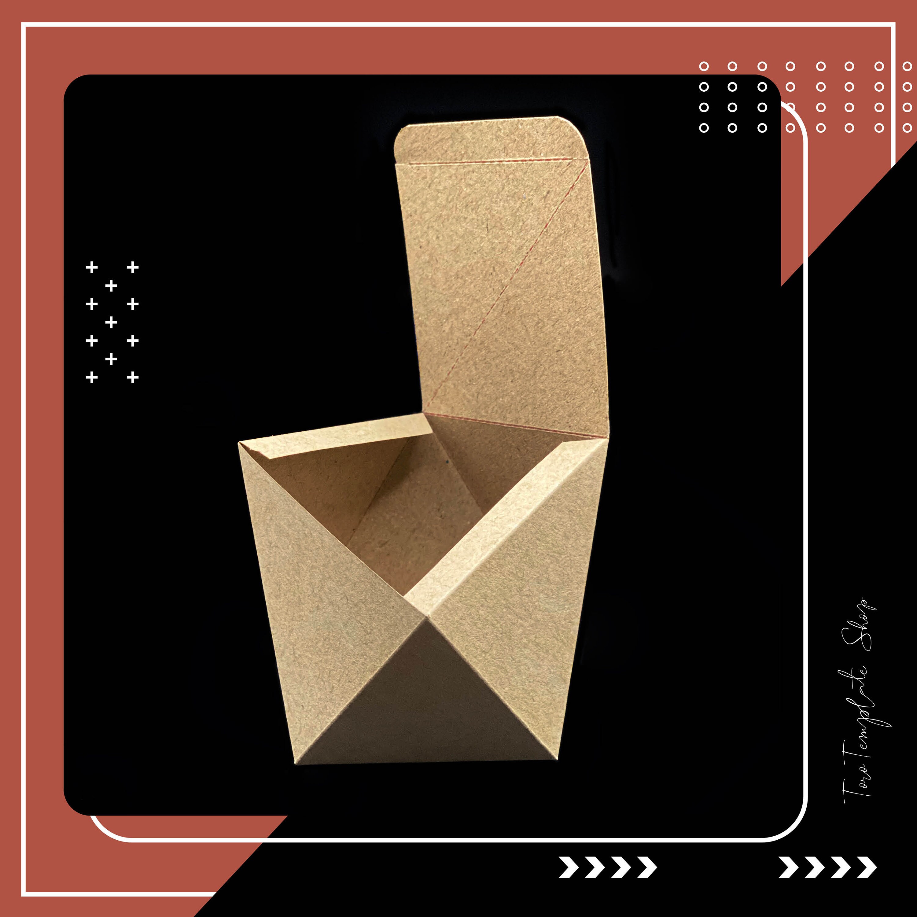 Zig Zag Box Template, Gift Box Template, Candy Box Template, Cookies ...