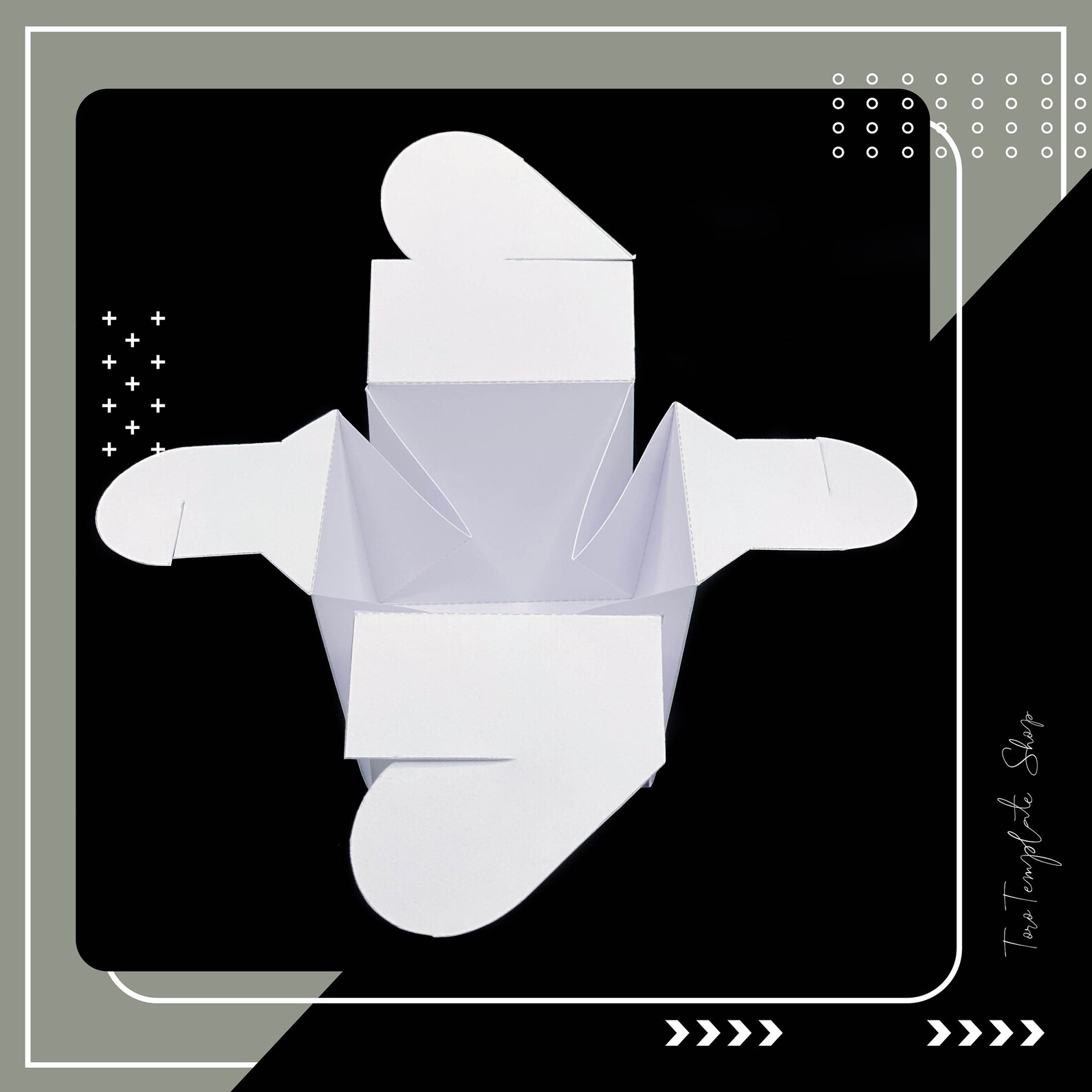 Square Heart Box Template, Gift Box Template, Candy Box Template ...