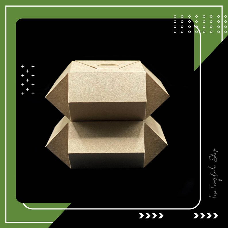 Rectangle Cut Corner Box Template, Gift Box Template, Candy Box ...
