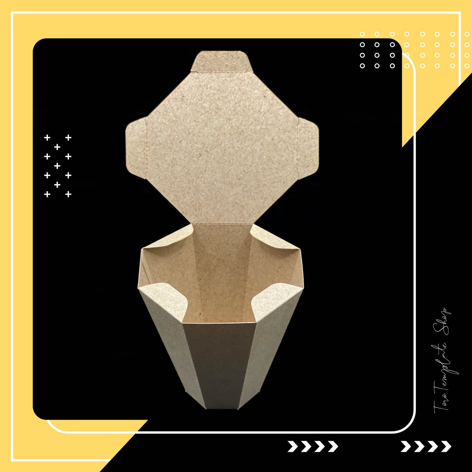 Octagon Box Template, Gift Box Template, Candy Box Template, Cookies ...