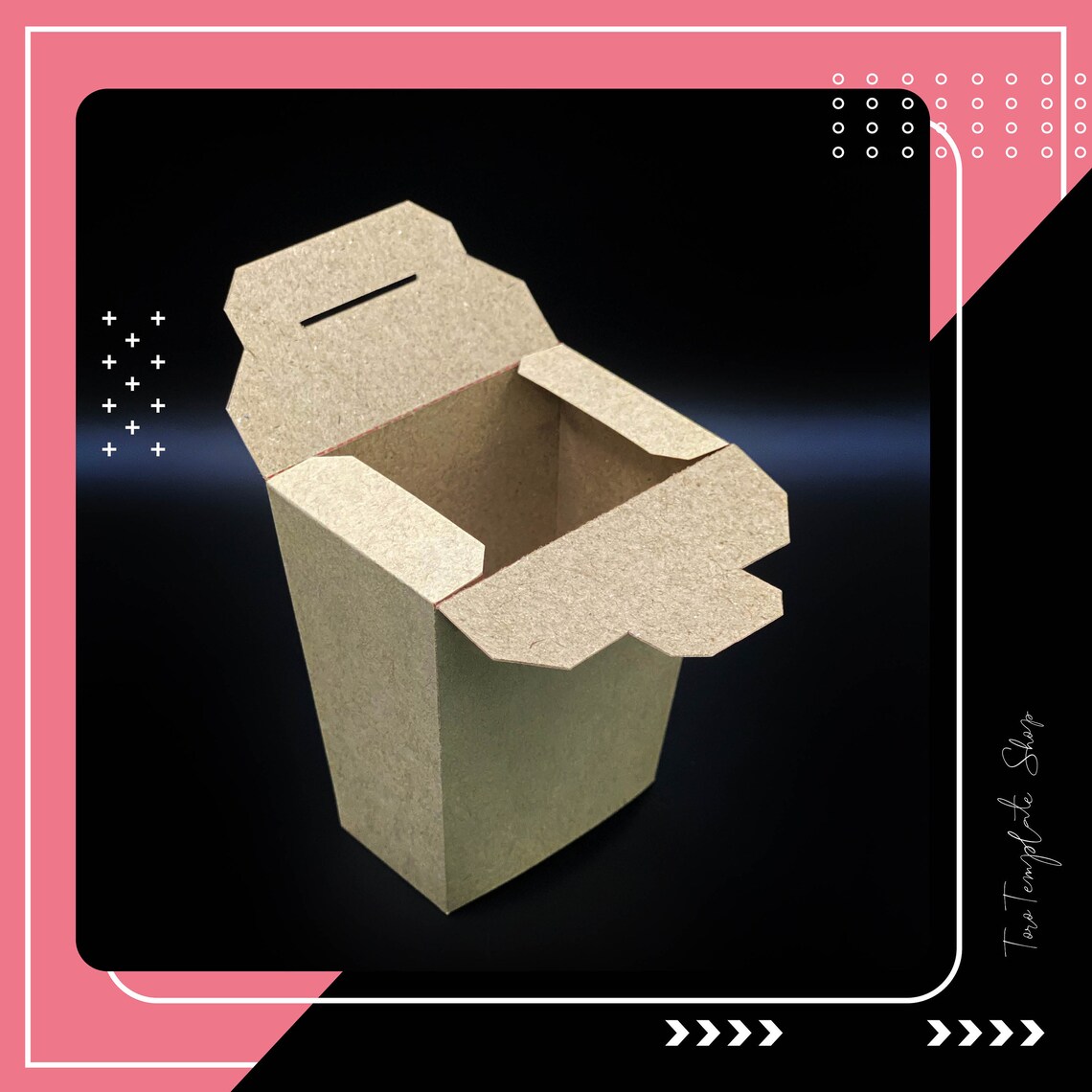 Trapezoid Box Template, Food Box Template, Cookies Box Template, Candy ...