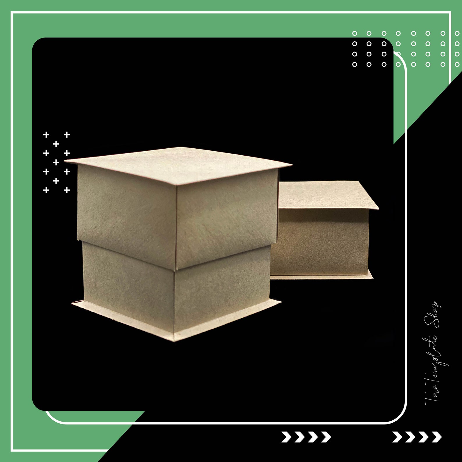 Rectangle Box With Lid Template, Gift Box Template, Candy Box Template ...