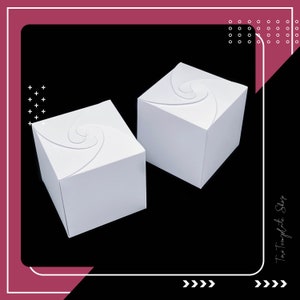 Square Box Template, Gift Box Template, Candy Box Template, Cookies Box ...
