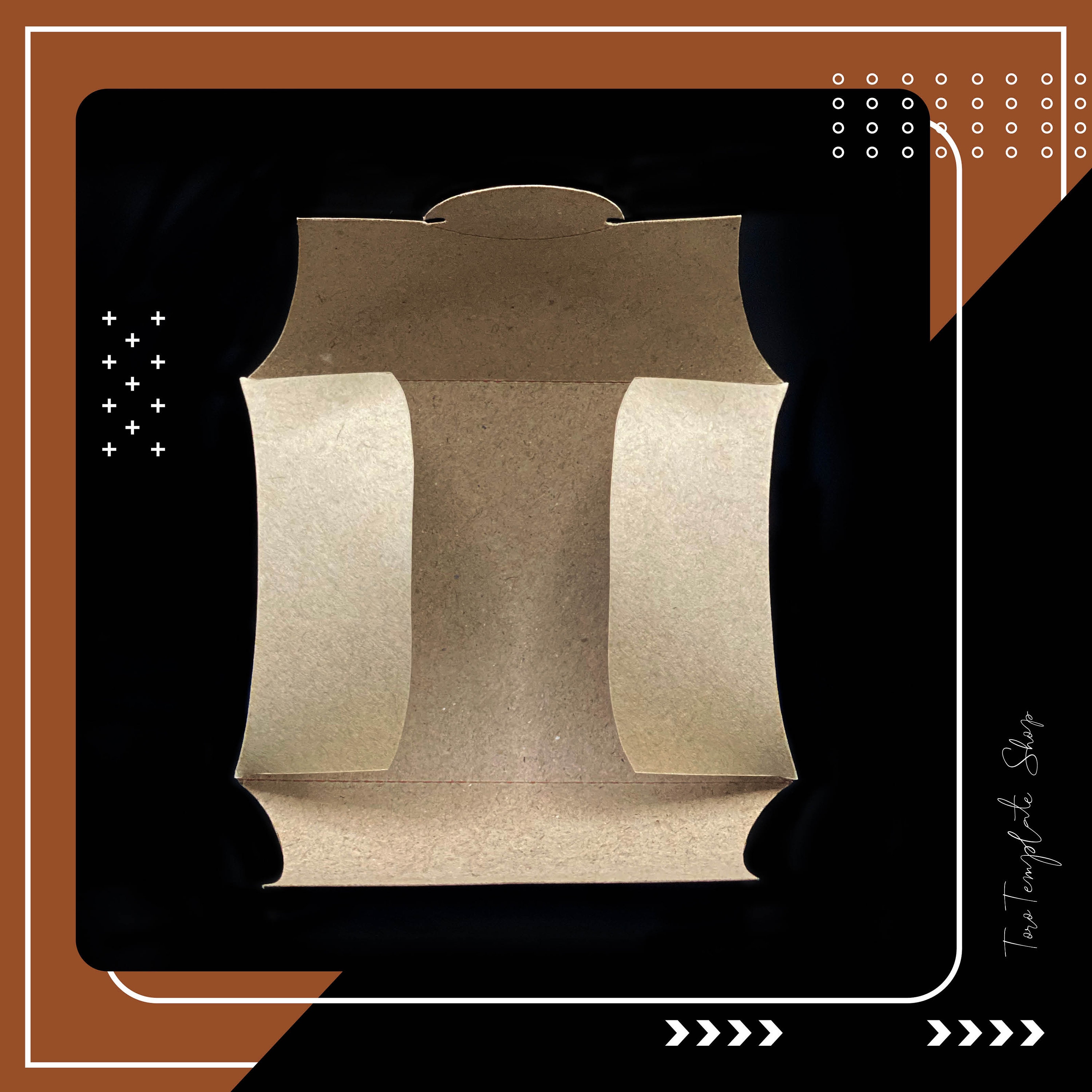 Curved Box Template, Gift Box Template, Candy Box Template, Cookies Box ...