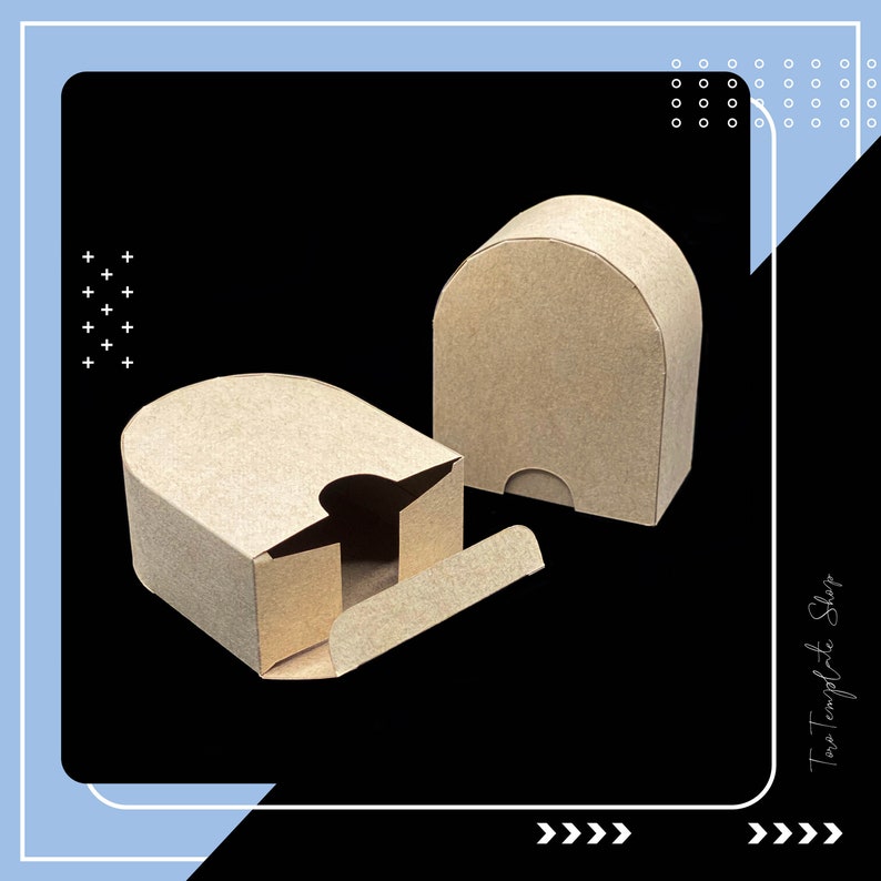 Round Bottom Box Template, Gift Box Template, Candy Box Template ...