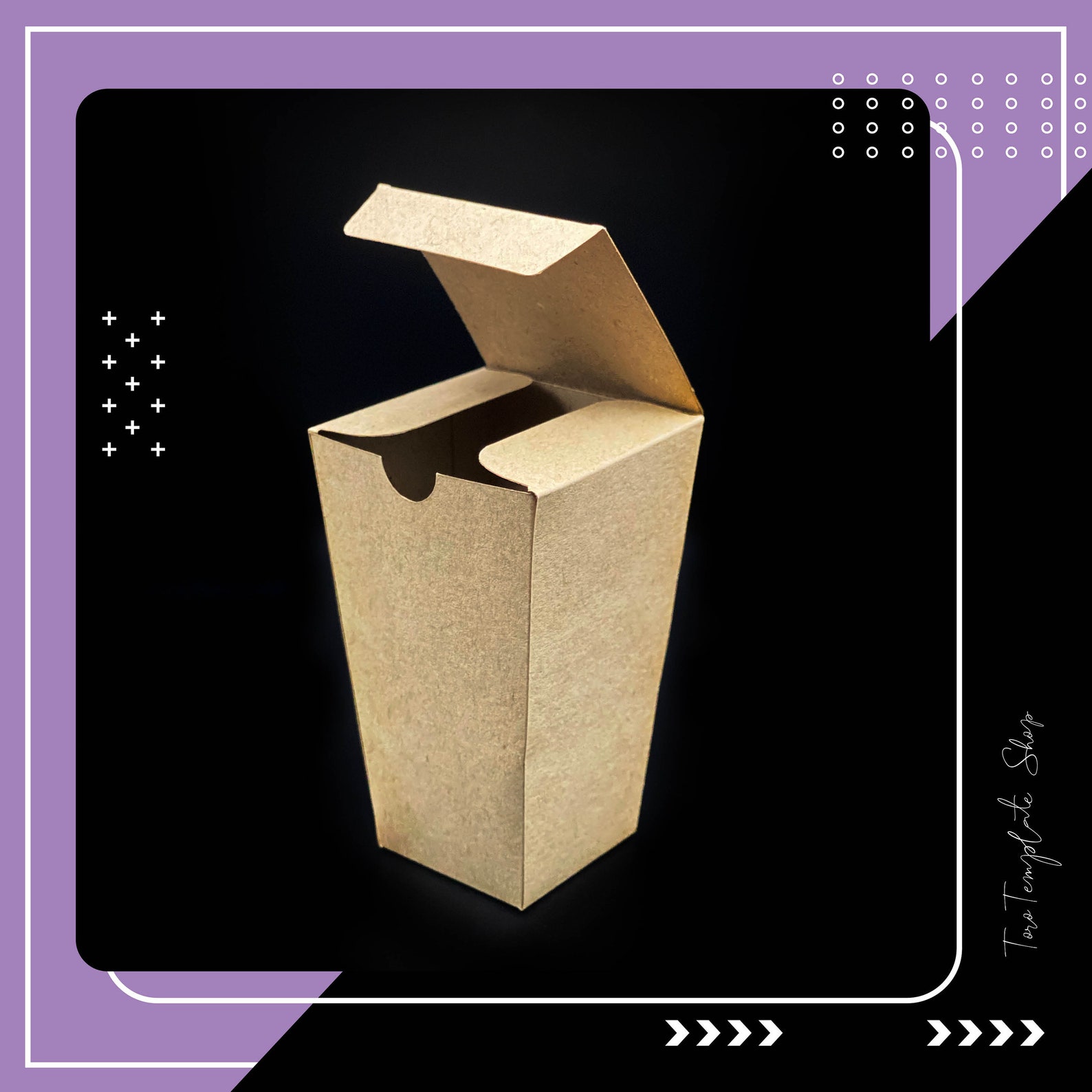 Trapezoid Box Template, Gift Box Template, Candy Box Template ...